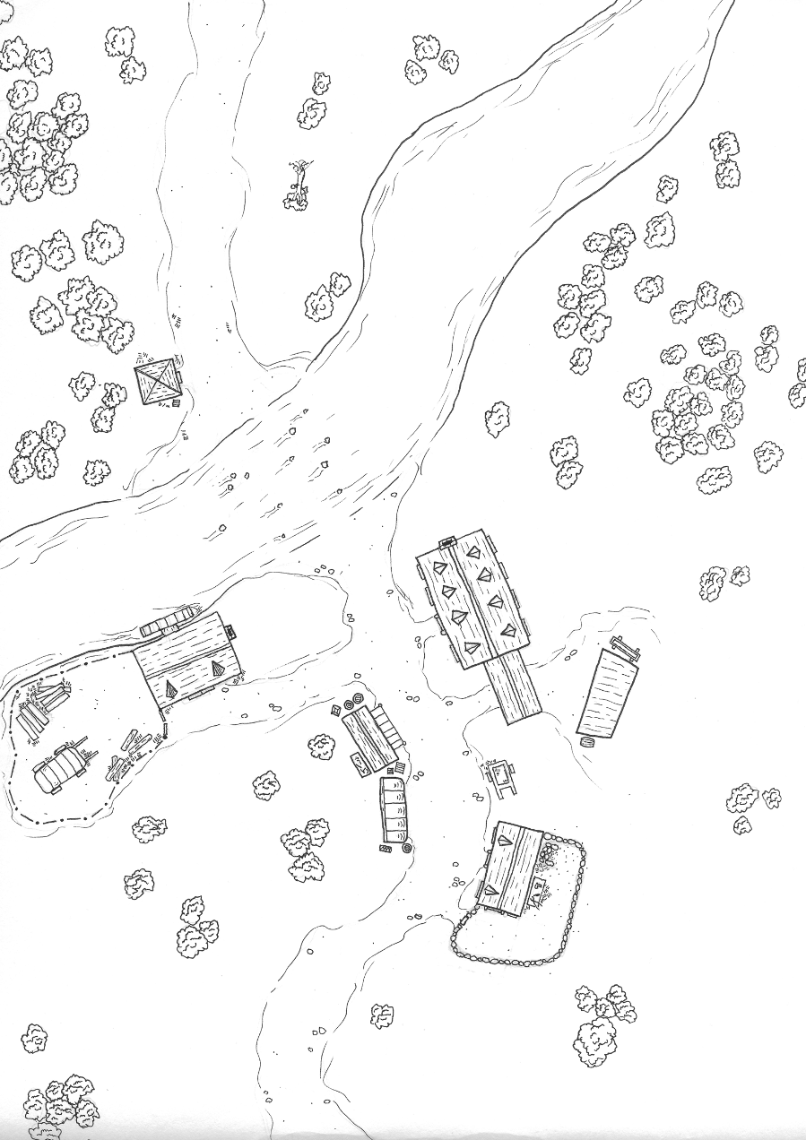 Small Mill Town - Catch 22 | Cartography | DriveThruRPG