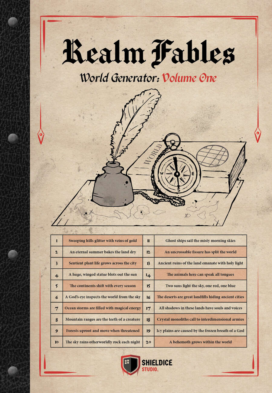 Realm Fables: World Generator - Shieldice Studio | DriveThruRPG
