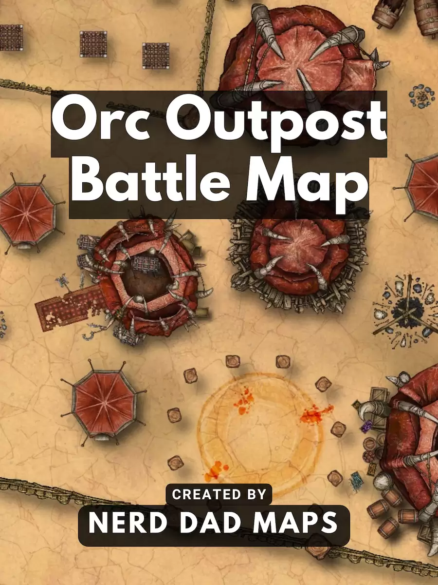Orc Outpost - Nerd Dad Maps | DriveThruRPG