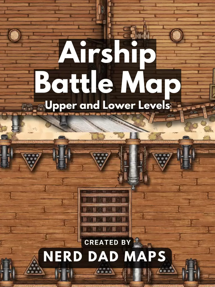 Airship Battle Map - Nerd Dad Maps | DriveThruRPG