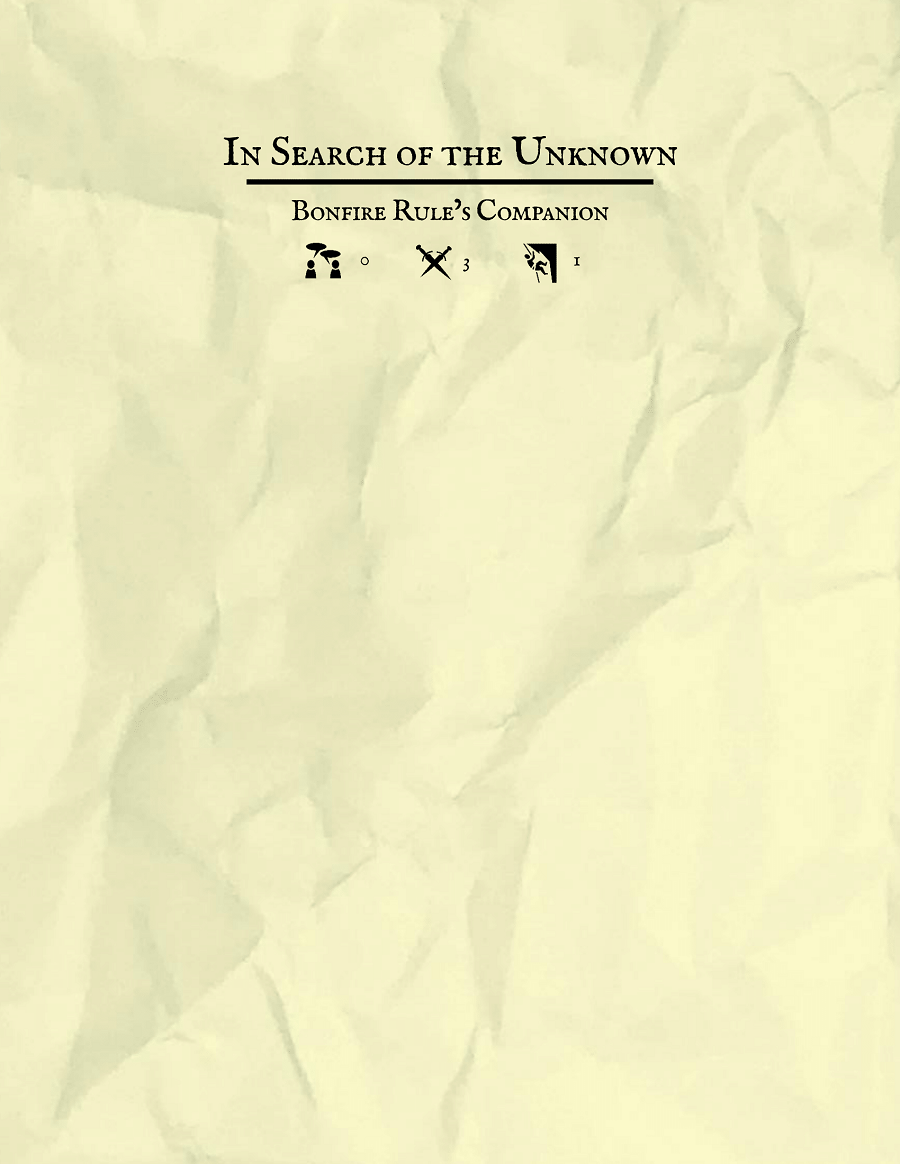 In Search of the Unknown - Stone Fish Games | Rules Companions | DriveThruRPG