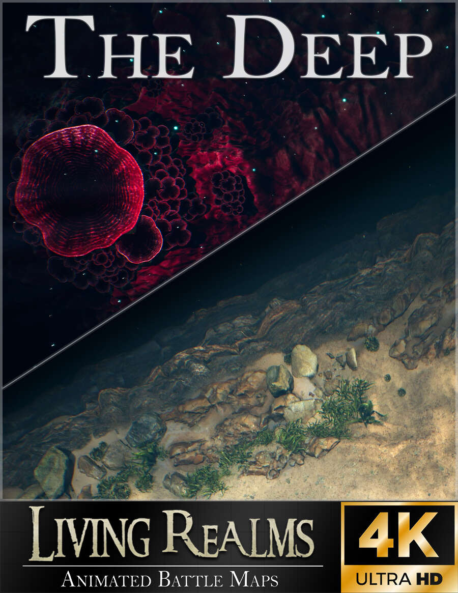 The Deep | 5 Animated & Static Maps | 4K - Living Realms | DriveThruRPG
