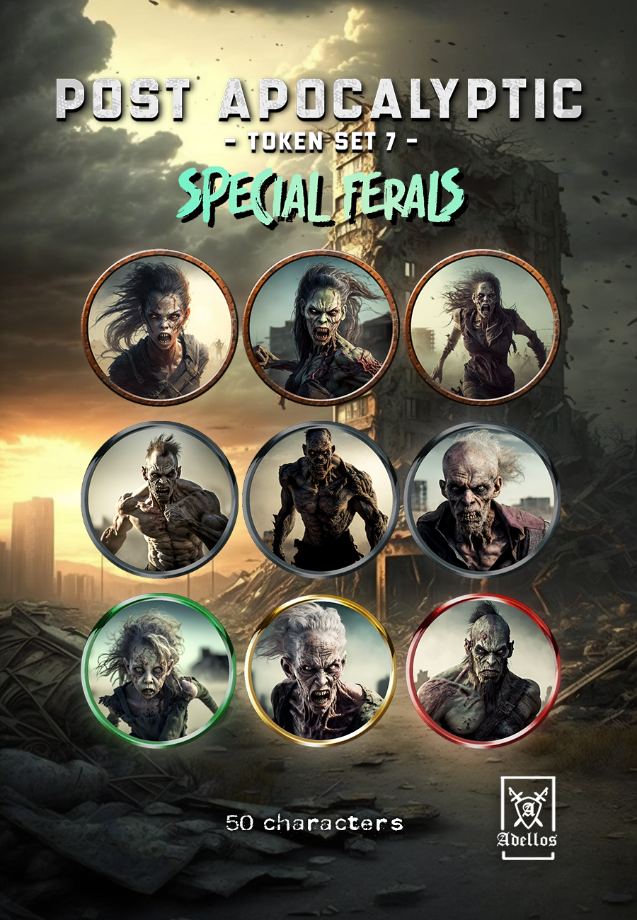 Adellos Post Apocalyptic Token Set 7: Special Ferals - Adellos ...