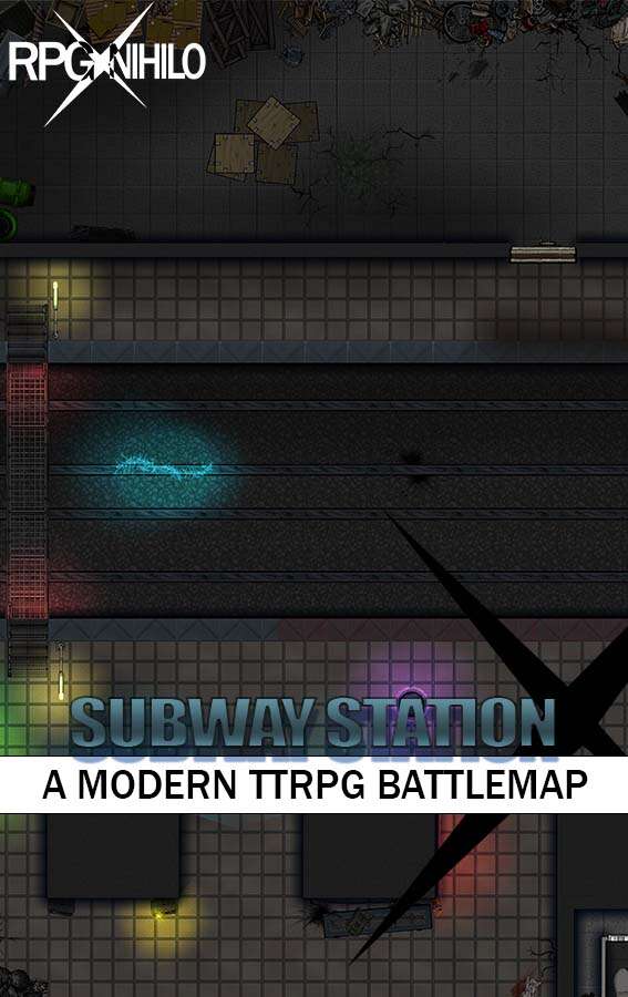 Underground Subway Station (36x24IN) Modern Battle Map - CT Nihilo ...