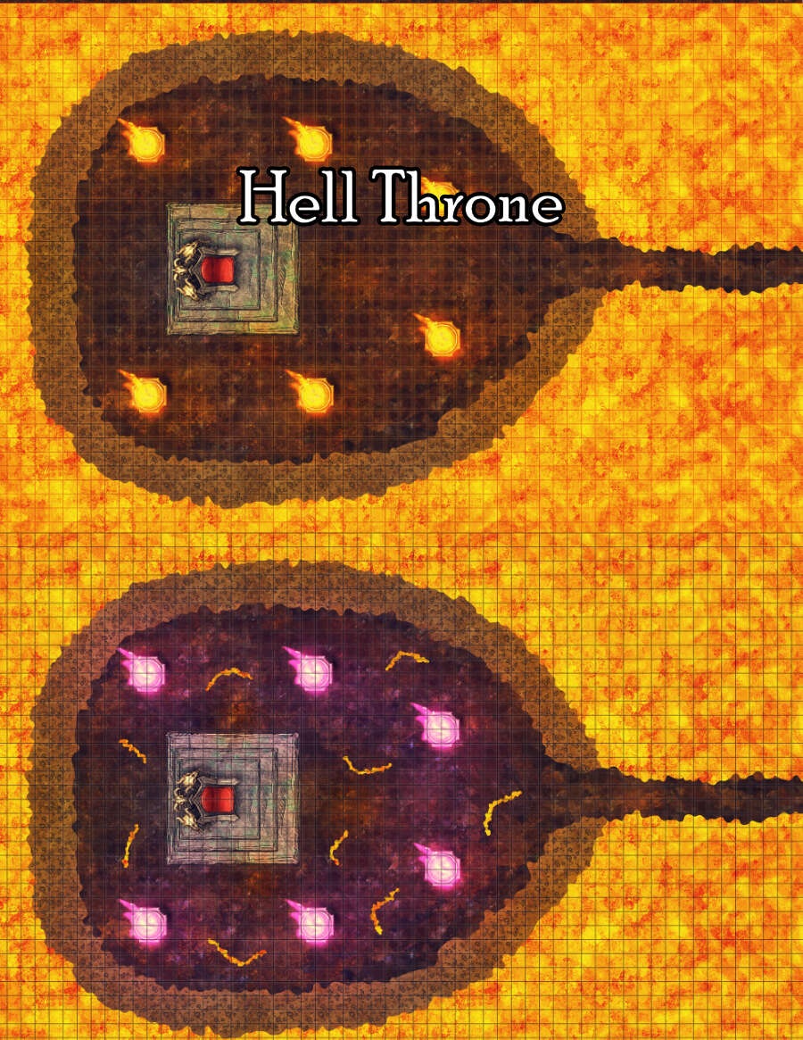 Hell Throne Map Pack - Lone Colossus Games | DriveThruRPG
