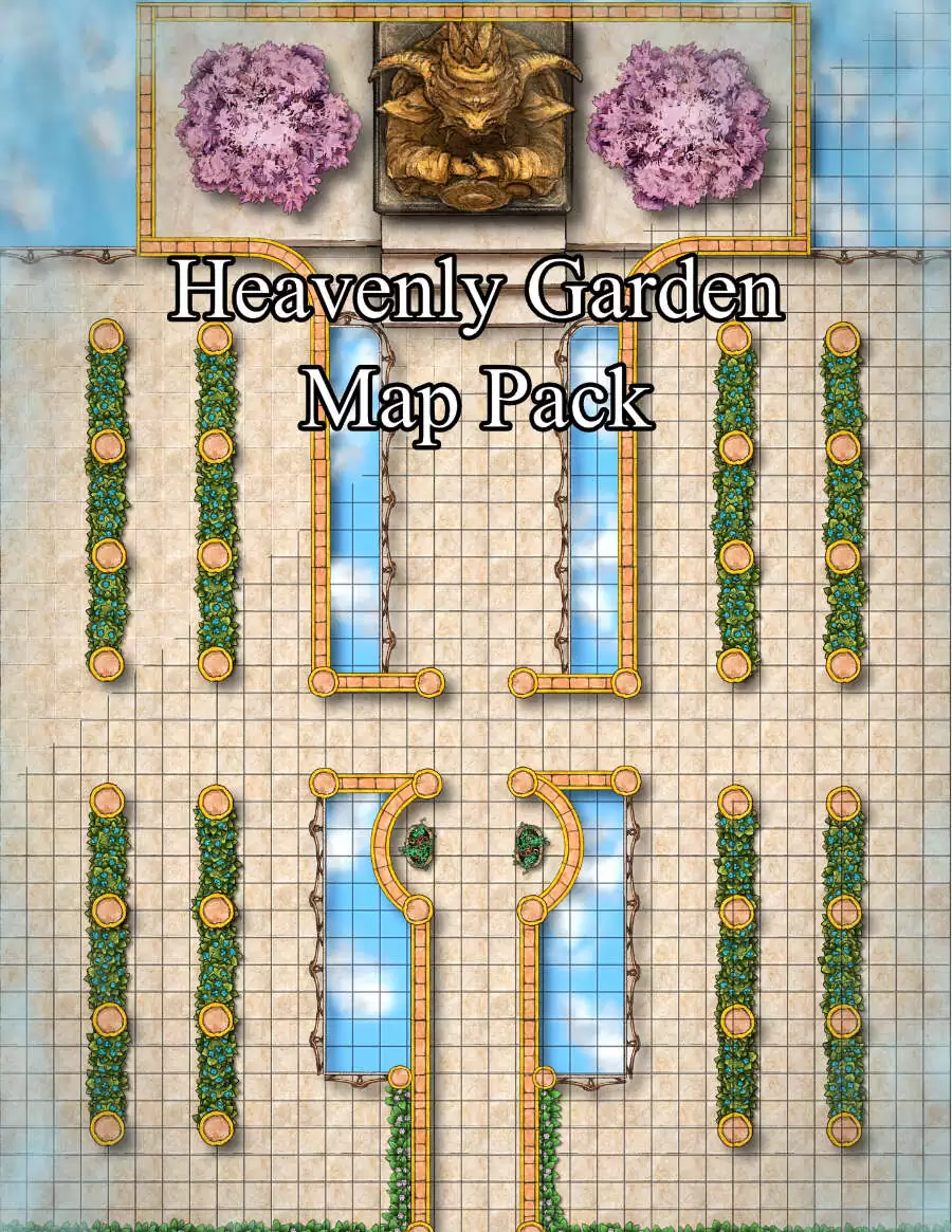 Heavenly Garden Map Pack - Lone Colossus Games | DriveThruRPG