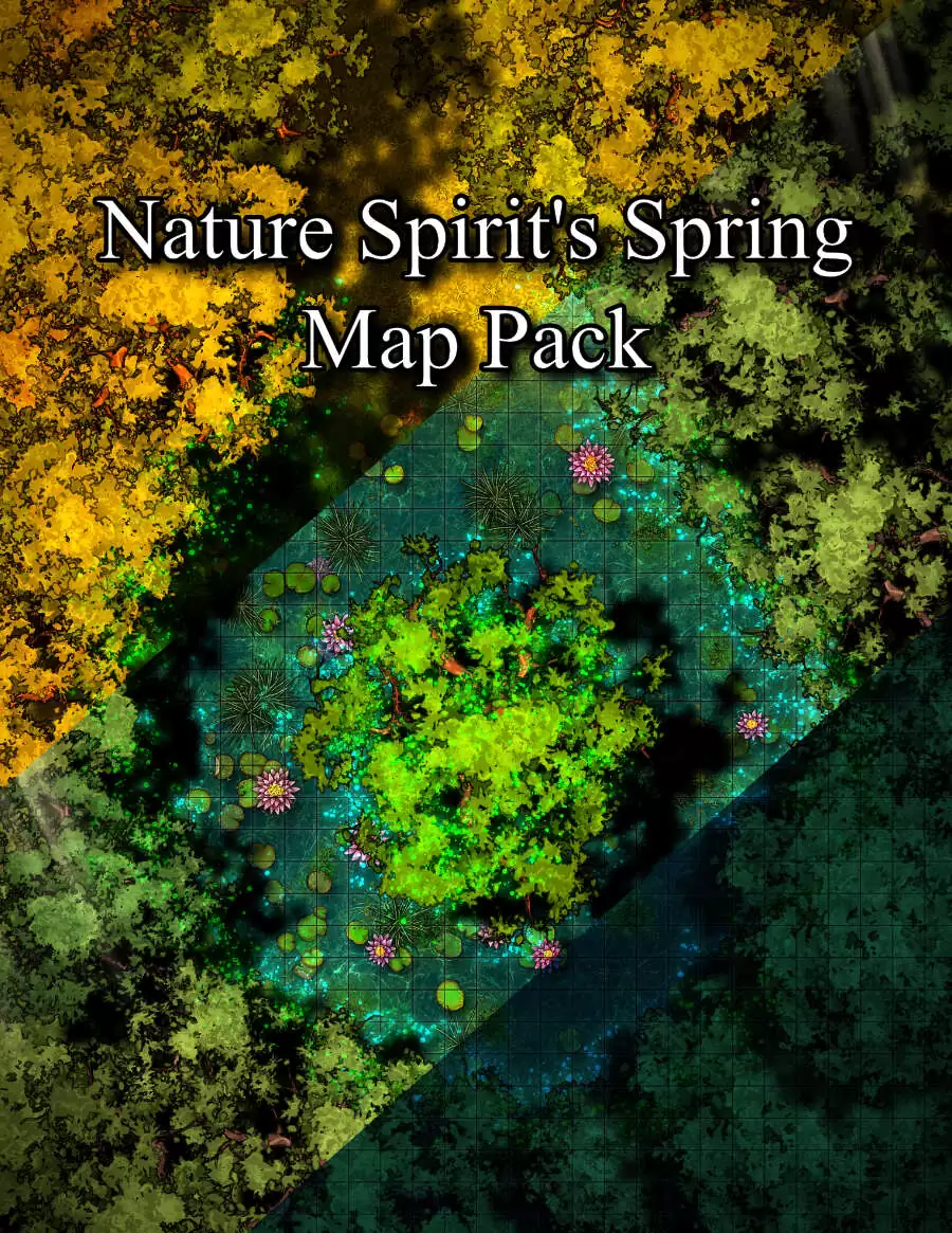 Nature Spirit's Spring Map Pack - Lone Colossus Games | DriveThruRPG