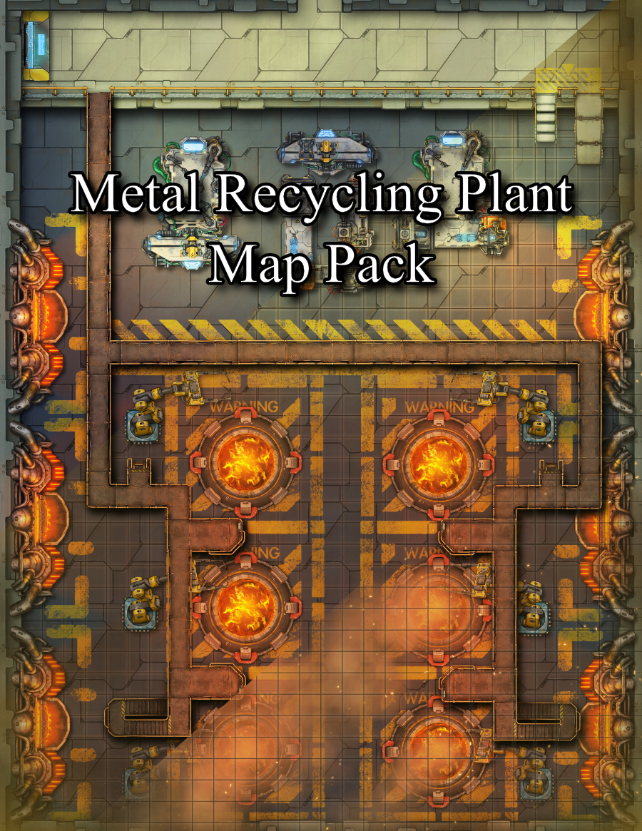 Metal Recycling Plant Map Pack - Lone Colossus Games | DriveThruRPG