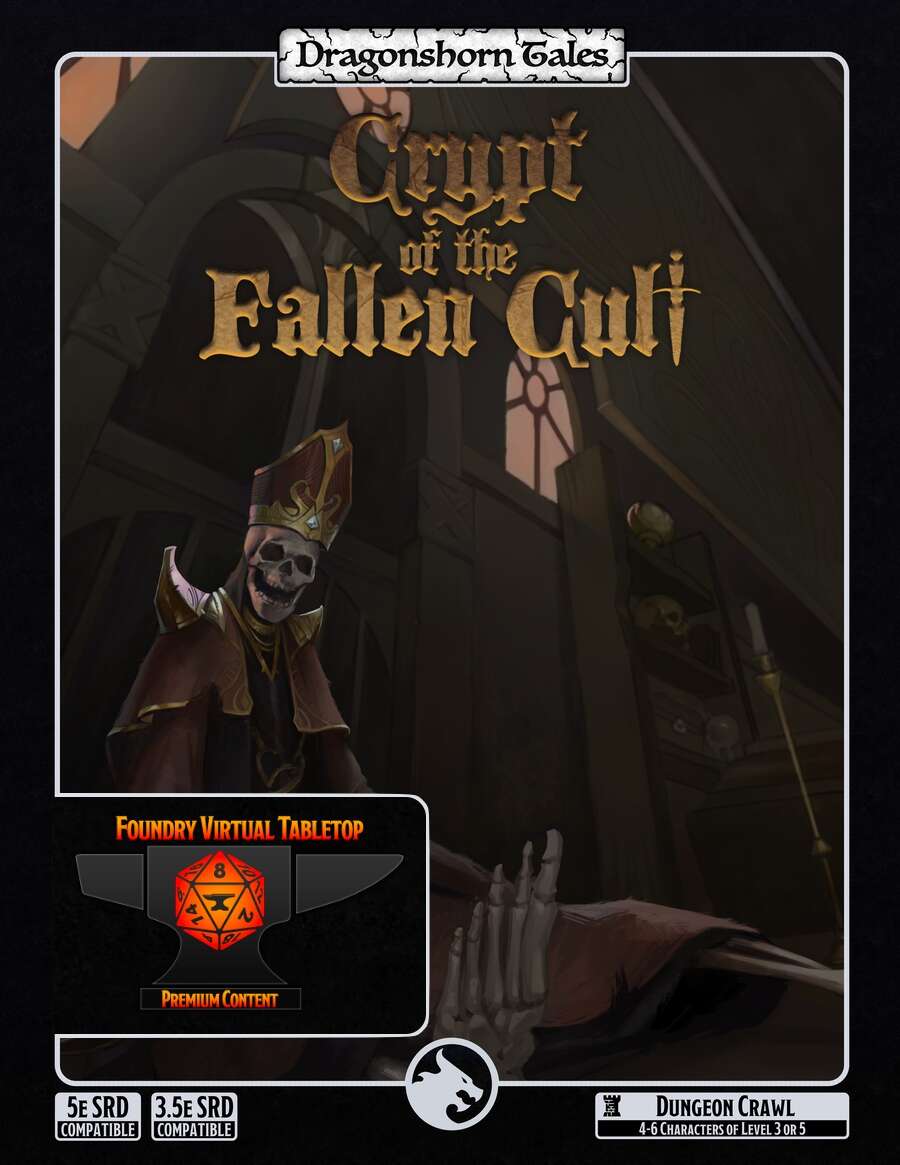 Dungeon Crawl - Crypt of the Fallen Cult - Foundry VTT (5E/3.5E ...