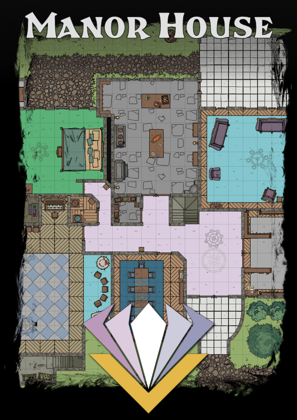 SGS Maps: Manor House - Sparklegem Studios | DriveThruRPG