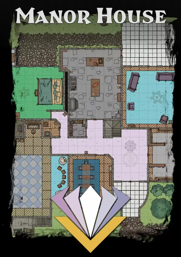 SGS Maps: Manor House - Sparklegem Studios | DriveThruRPG