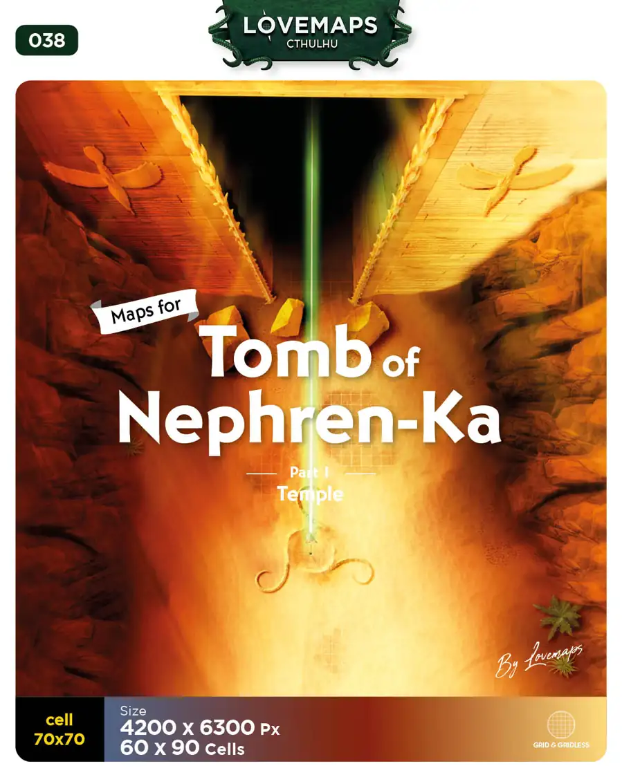 Cthulhu Maps - 038 - Tomb of Nephren-Ka : temple - Lovemaps-RPG ...