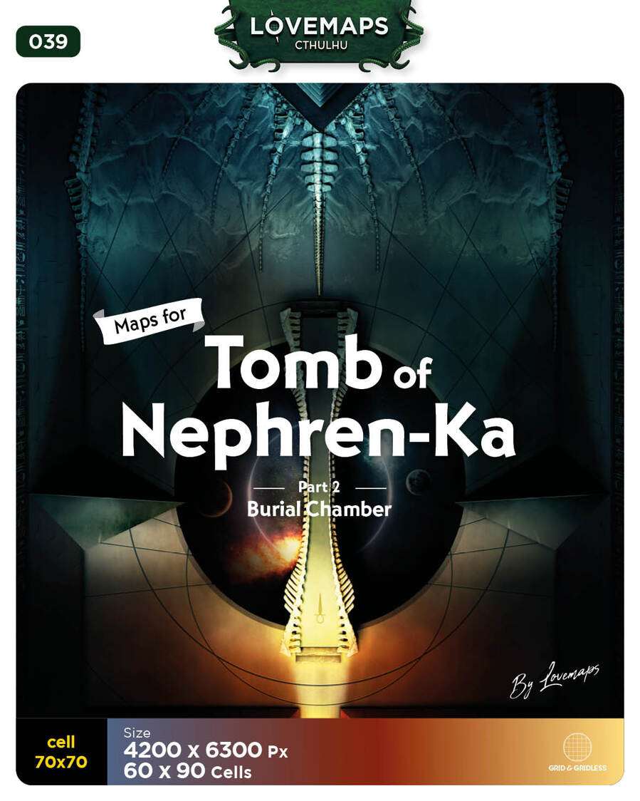 Cthulhu Maps - 039 - Tomb of Nephren-Ka : Burial Chamber - Lovemaps-RPG ...