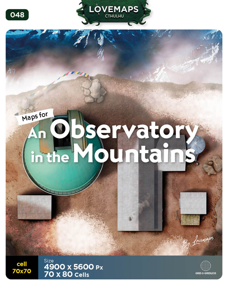 Cthulhu Maps - 048 - An Observatory in the Mountains - Lovemaps-RPG ...