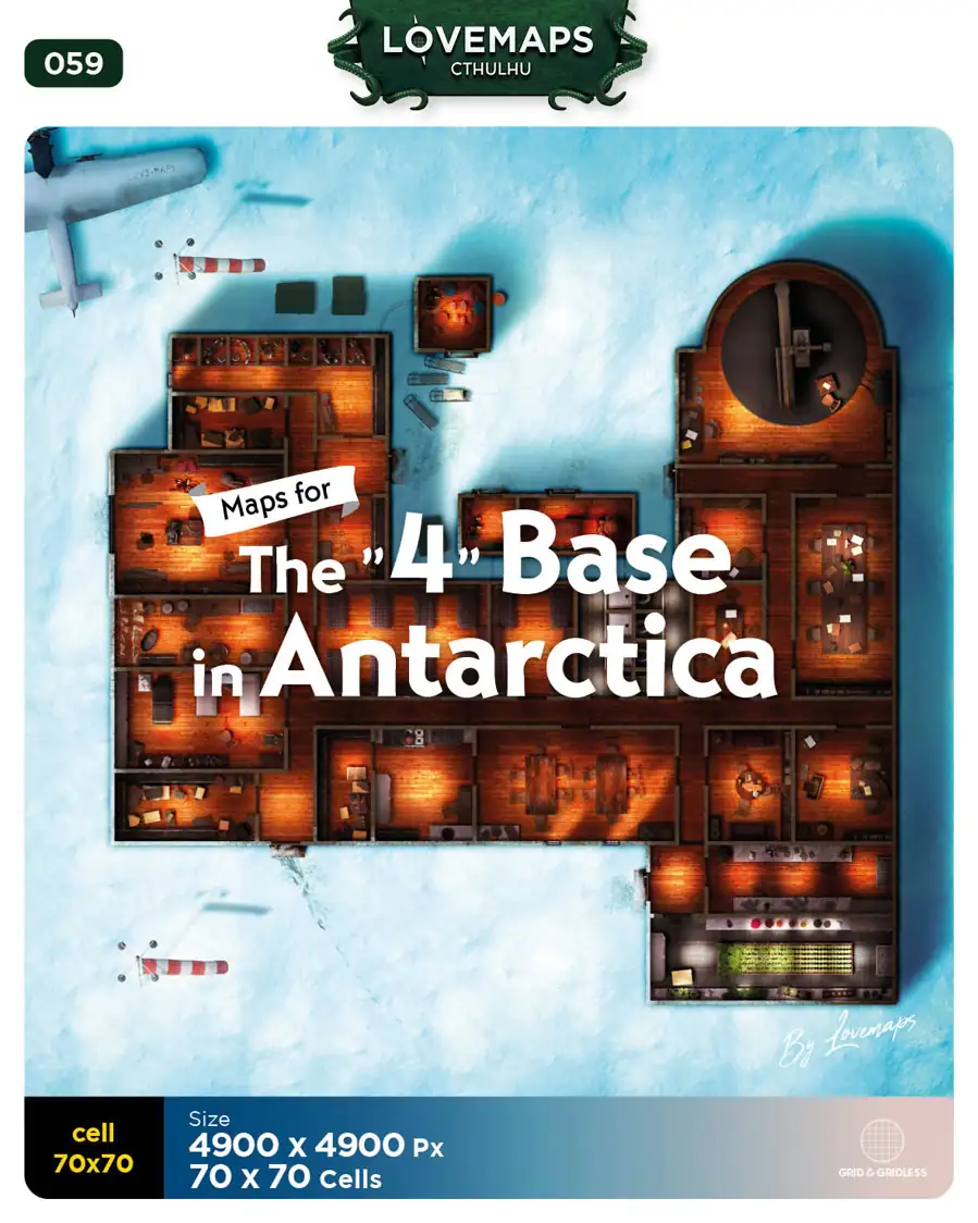 Cthulhu Maps - 059 - The "4" Base in Antarctica - Lovemaps-RPG ...