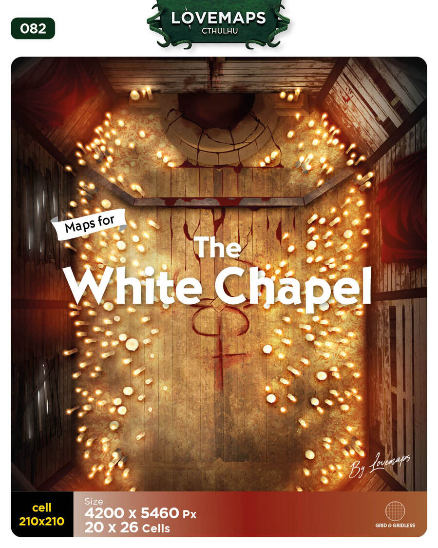 Cthulhu Maps - 082 - The White Chapel - Lovemaps-RPG | DriveThruRPG