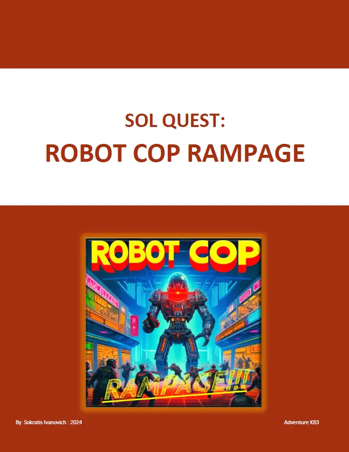 Sol Quest: Robot Cop Rampage - Sokratis Ivanovich | Sol Quest ...