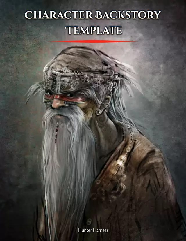 Character Backstory Template (5e) - Hunter Harness | DriveThruRPG
