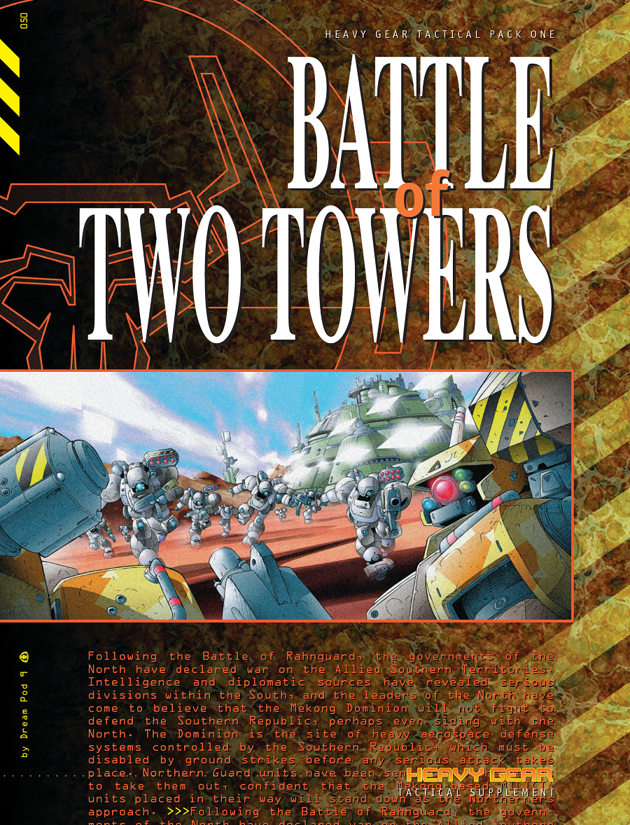 Heavy Gear Revitalized – Tactical Pack One - Battle of Two Towers ...