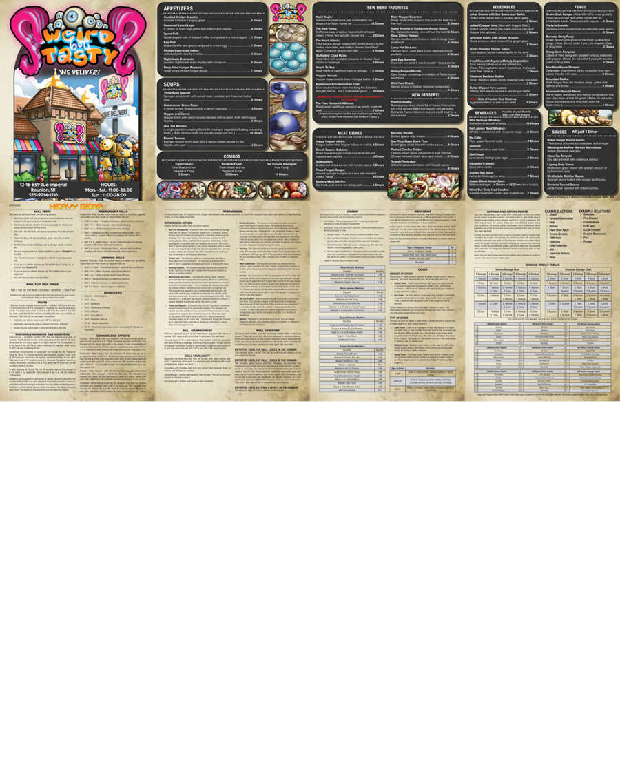 Heavy Gear RPG Fourth Edition Director Screen - Weird But Tasty Menu ...