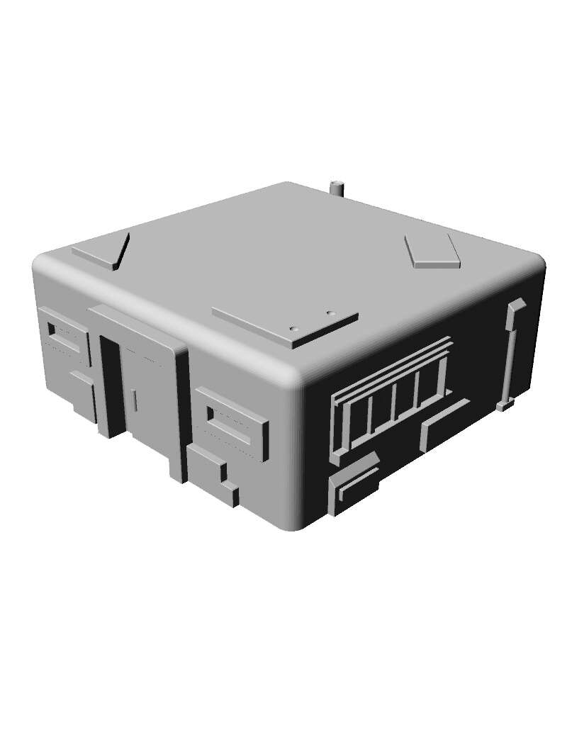 Badlands Shed STL 3D Printable Model for Heavy Gear Blitz - Dream Pod 9 ...