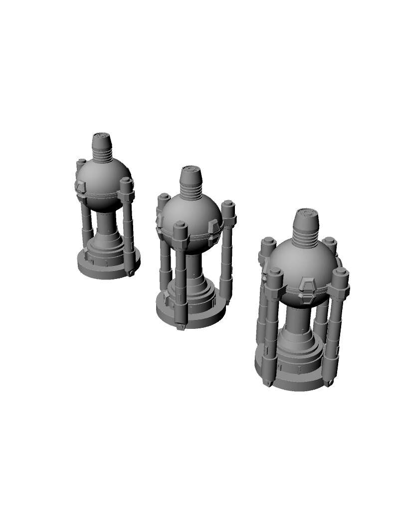 Water Condenser V2 STL 3D Printable Model for Heavy Gear Blitz - Dream ...