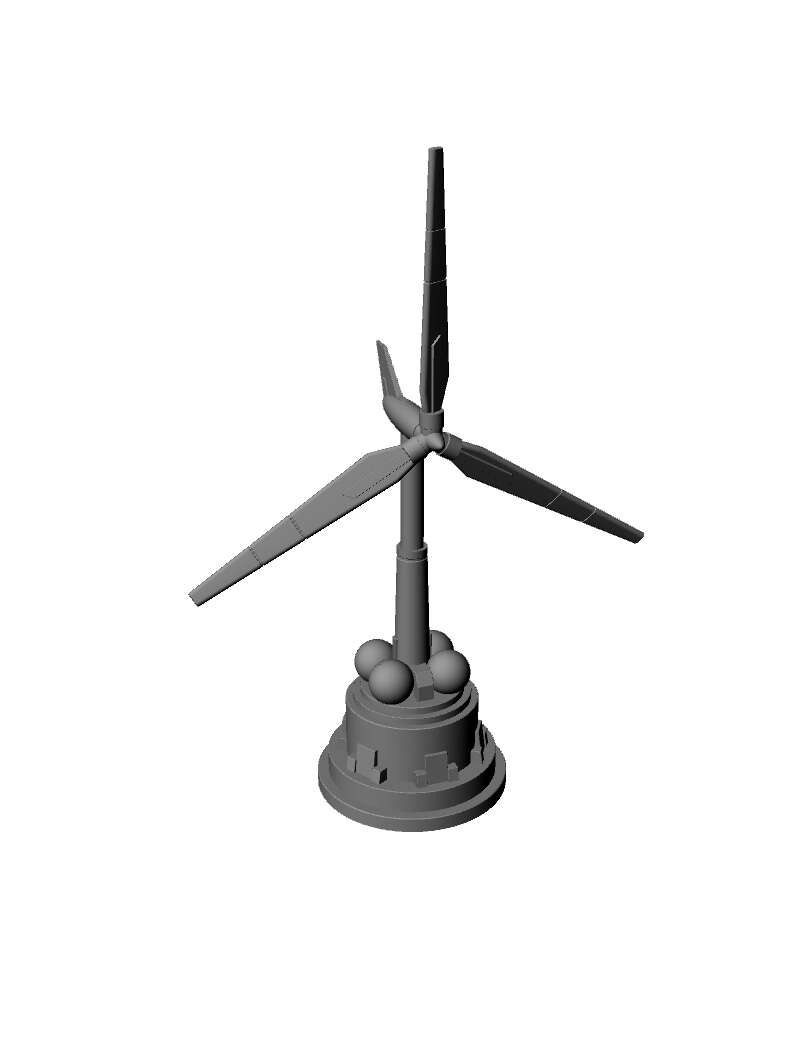 Windmill V1 STL 3D Printable Model for Heavy Gear Blitz - Dream Pod 9 | Heavy Gear STL 3D Models ...