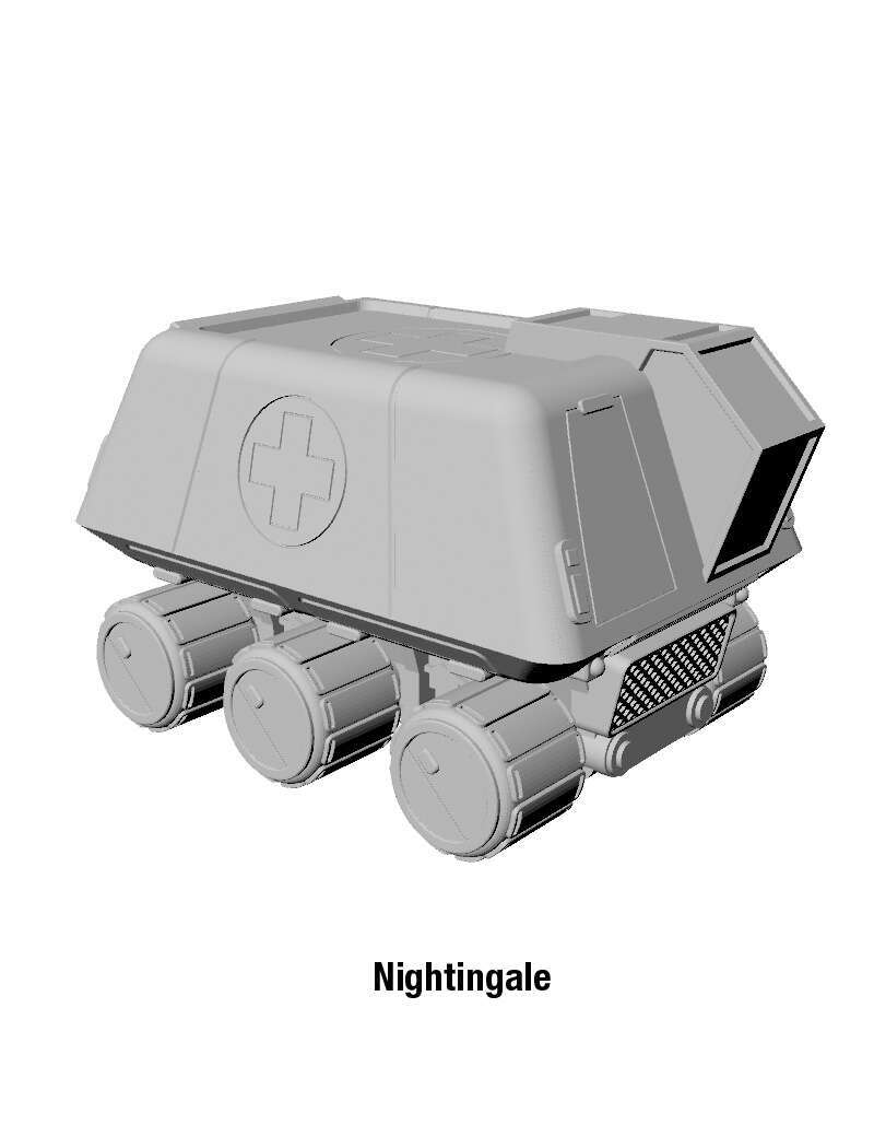 Nightingale STL 3D Printable Model for Heavy Gear Blitz - Dream Pod 9 ...