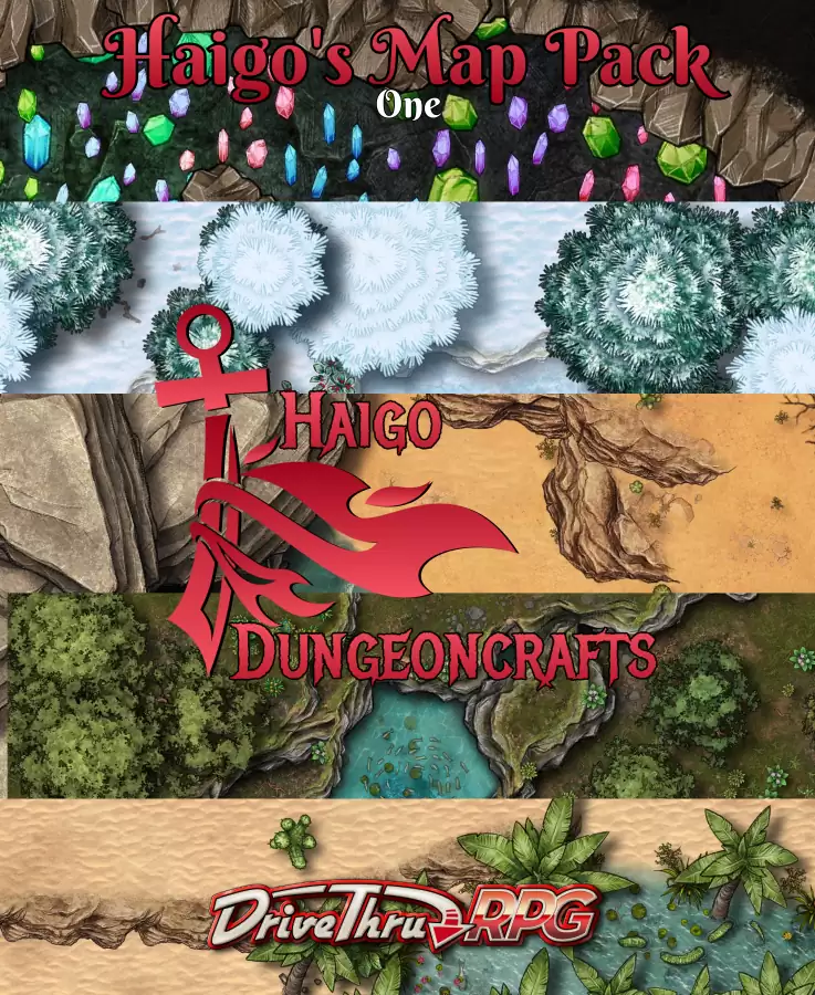 Encounter Map Pack 1 - Haigo Dungeoncrafts | DriveThruRPG
