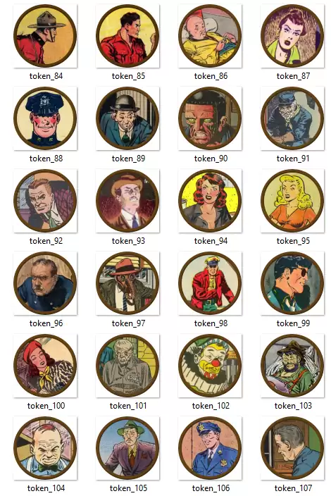 Pulp VTT Tokens - Set 1 - Dragon Peak Publishing | VTT Tokens ...