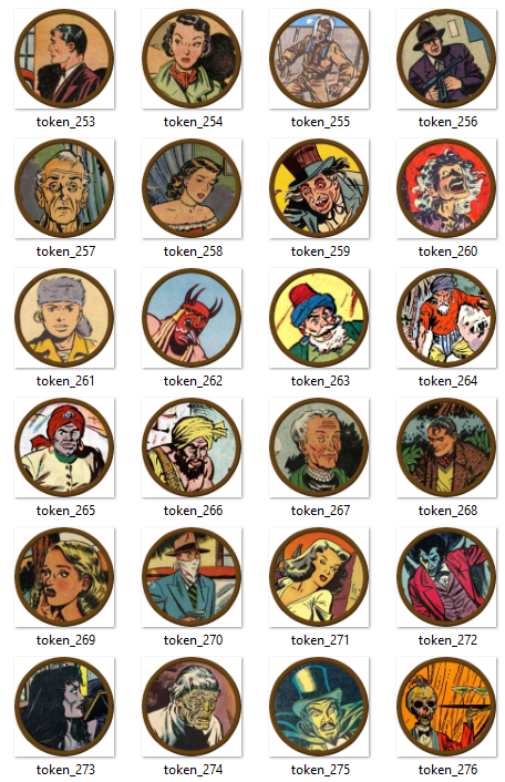 Pulp VTT Tokens - Set 2 - Dragon Peak Publishing | VTT Tokens ...