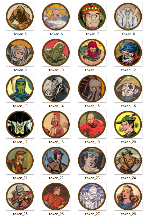 Fantasy VTT Tokens - Set 1 - Dragon Peak Publishing | VTT Tokens ...
