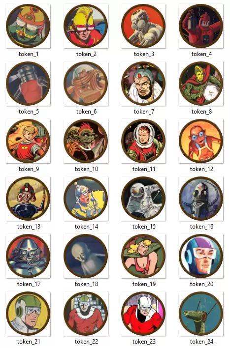 Science Fiction VTT Tokens - Set 1 - Dragon Peak Publishing | VTT ...