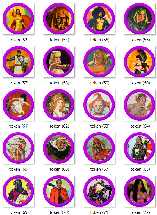 Fantasy VTT Tokens - Set 2 - Dragon Peak Publishing | VTT Tokens ...