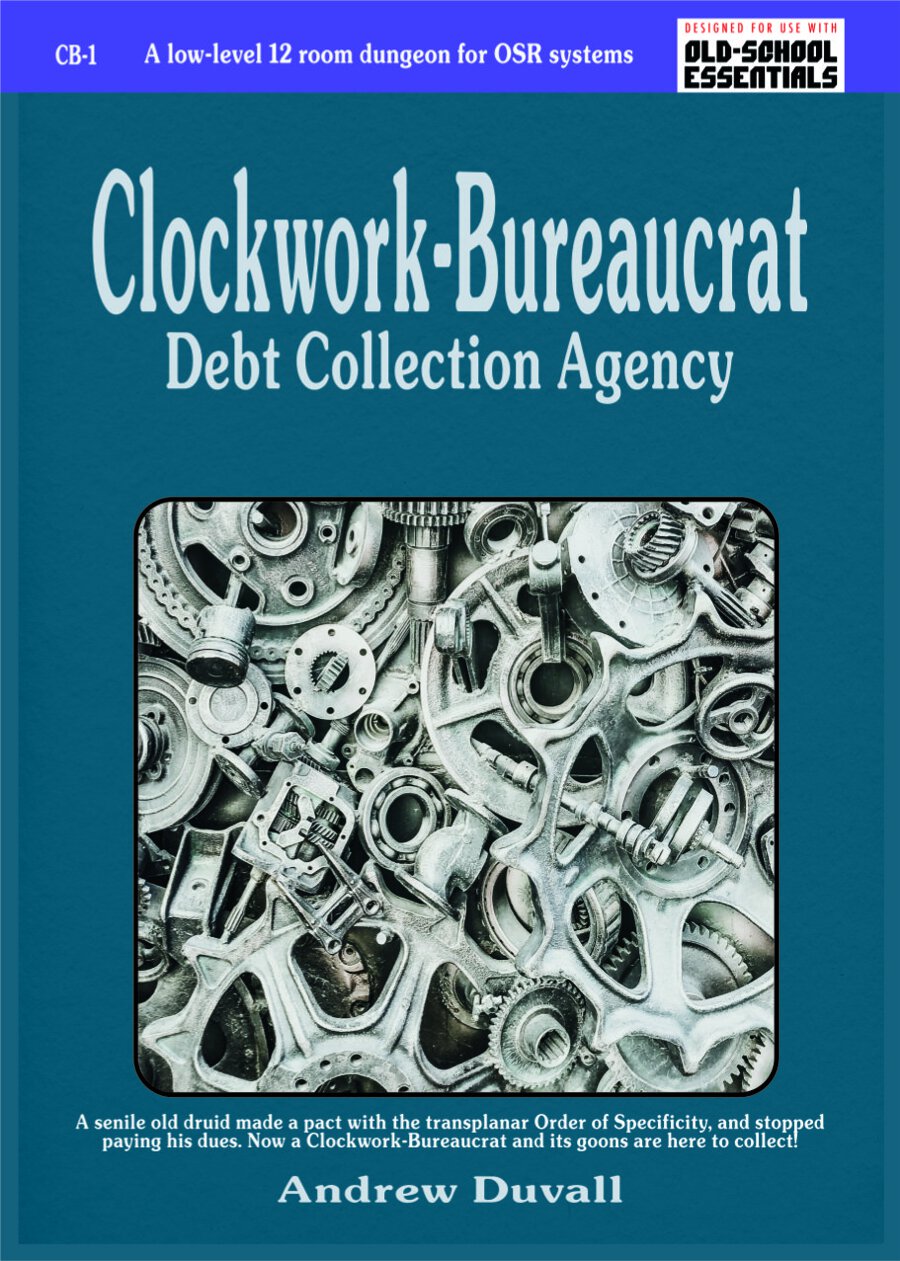 Clockwork-Bureaucrat Debt Collection Agency - Sketchy Van RPG | DriveThruRPG
