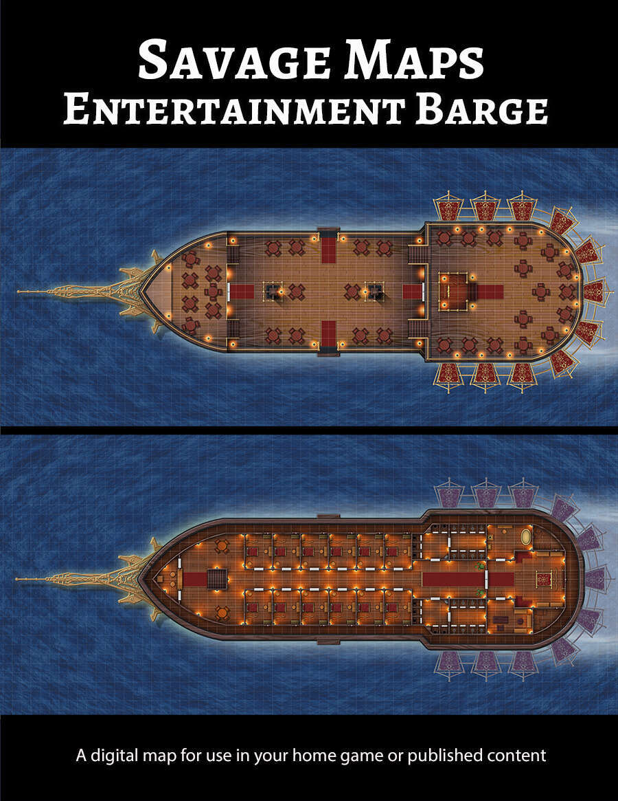 Savage Maps: Entertainment Barge - Jeff Stevens Games | DriveThruRPG
