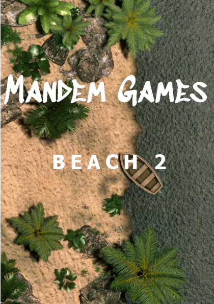 Beach 2 - Printable Battle Maps in Daylight and Moonlight - Mandem ...