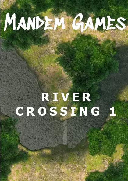River Crossing 1 - Printable Battle Maps in Daylight and Moonlight ...