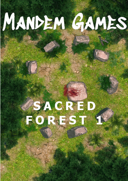 Sacred Forest 1 - Printable Battle Maps in Daylight and Moonlight ...