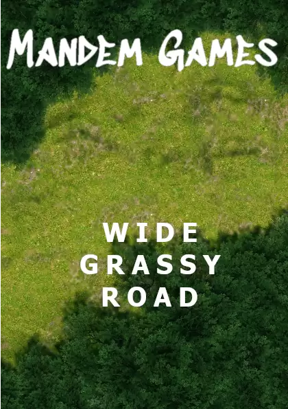 Wide Grassy Road - Printable Battle Maps in Daylight and Moonlight ...