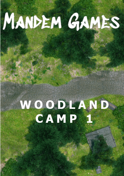 Woodland Camp 1 - Printable Battle Maps in Daylight and Moonlight ...