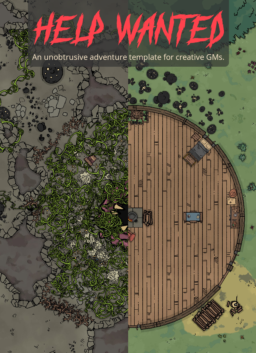 Help Wanted - Adventure Template - I Write Adventures | DriveThruRPG