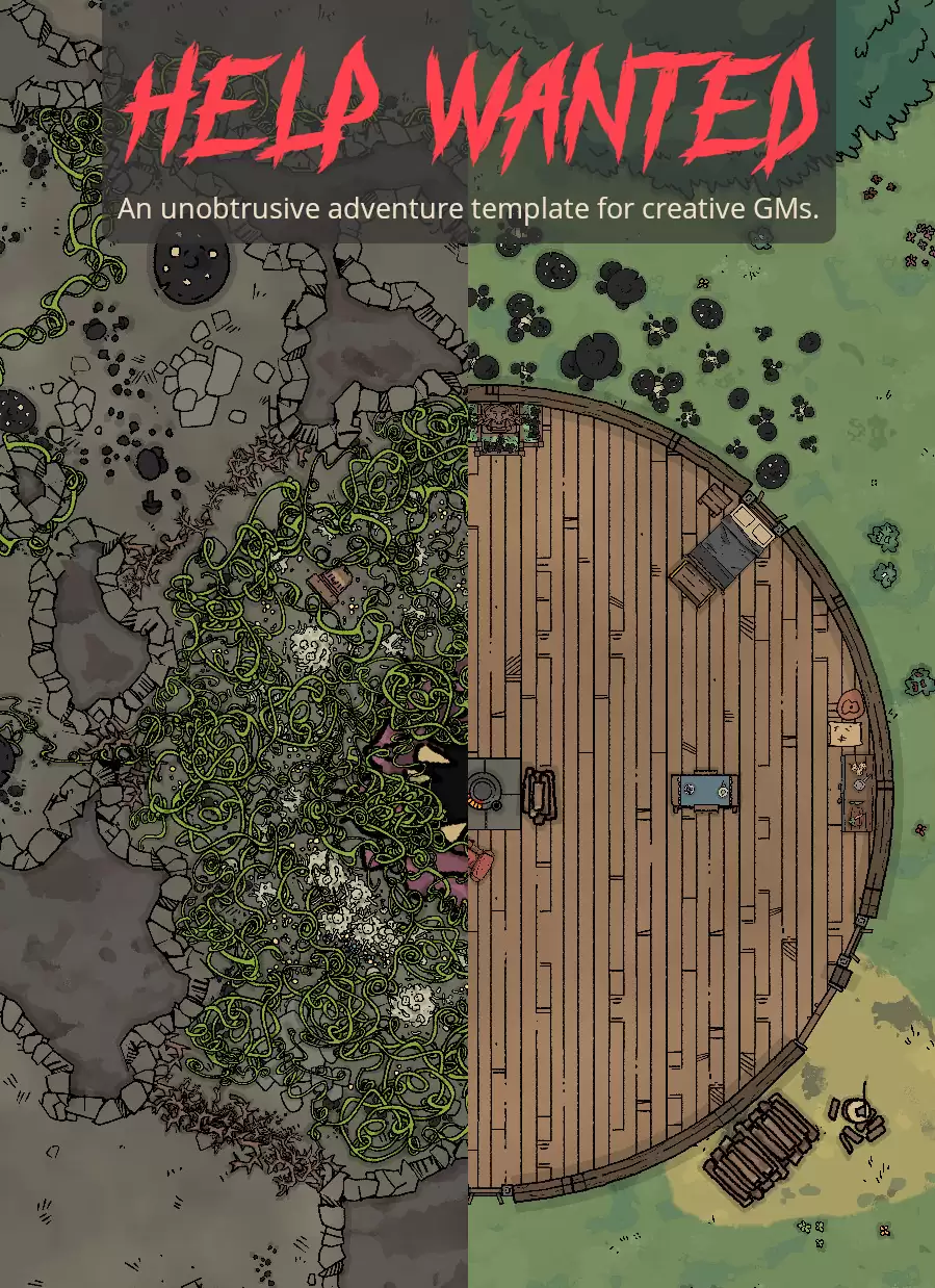 Help Wanted - Adventure Template - I Write Adventures | DriveThruRPG