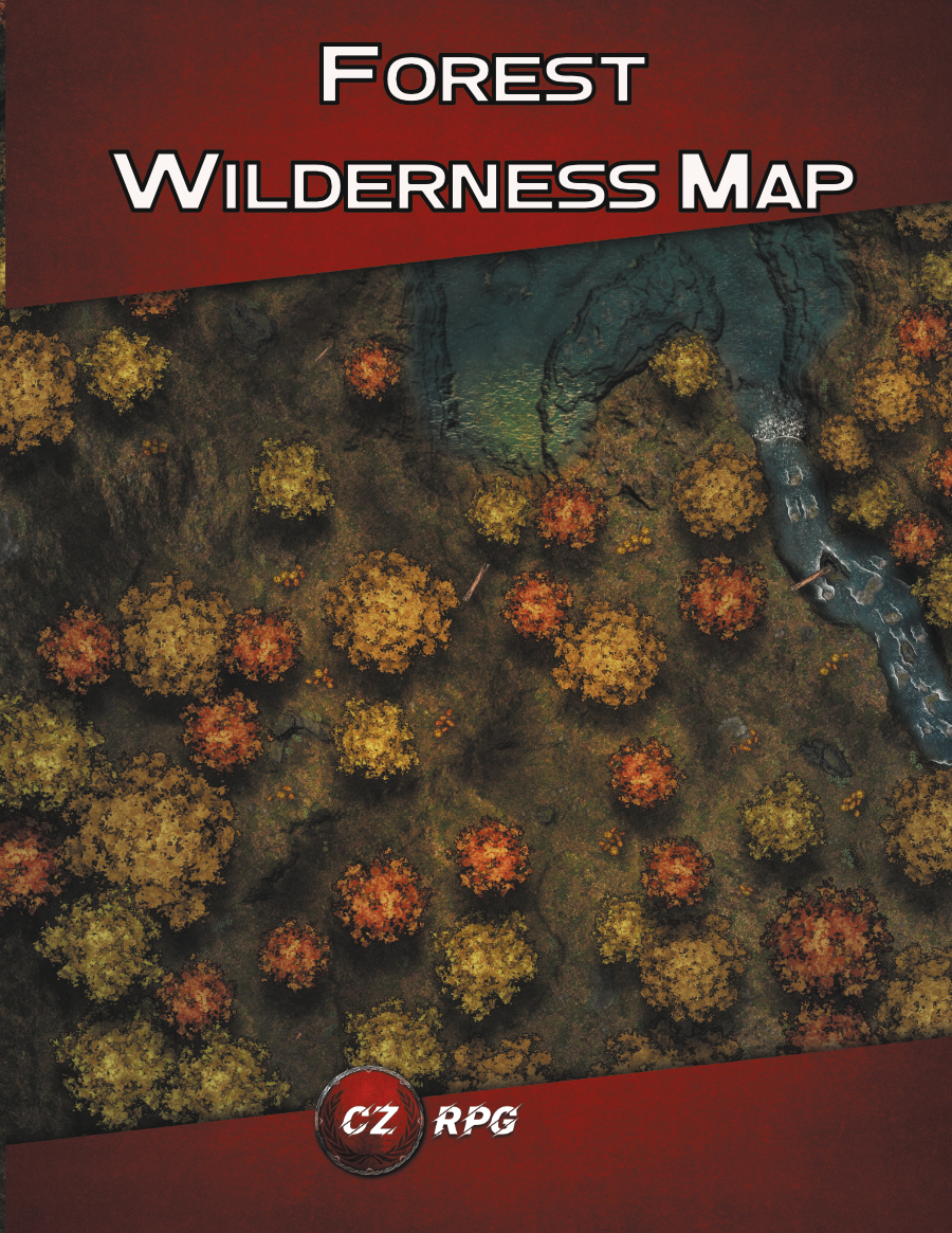 Forest Wilderness Map - CZRPG | Battlemaps | DriveThruRPG