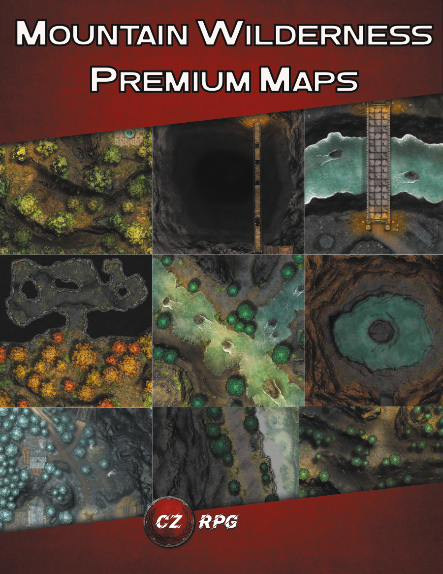 Mountain Wilderness Premium Maps [BUNDLE] - CZRPG | DriveThruRPG