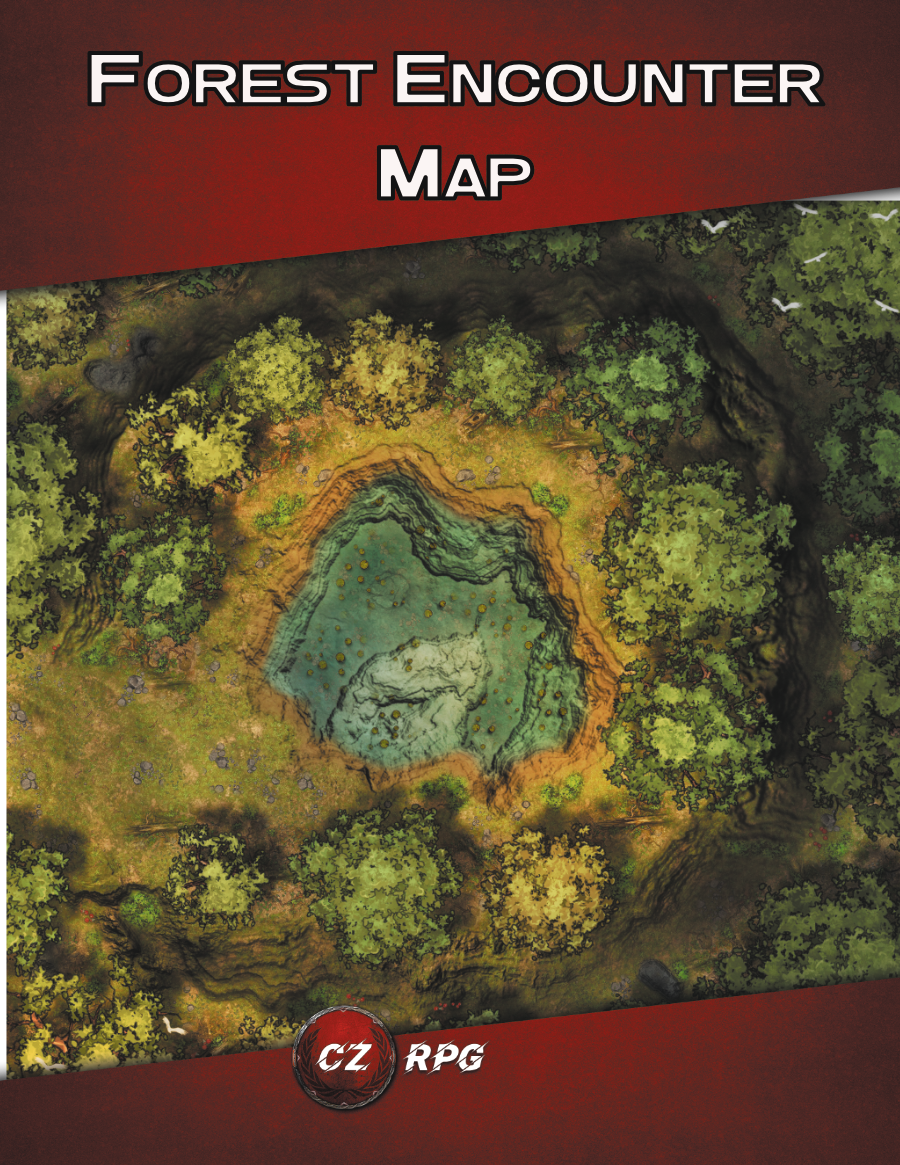 Forest Encounter Map - CZRPG | Battlemaps | DriveThruRPG