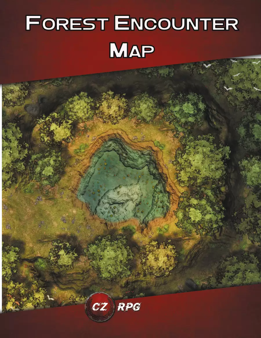 Forest Encounter Map - CZRPG | Battlemaps | DriveThruRPG