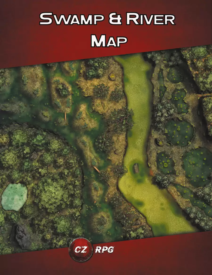 Swamp & River Map - CZRPG | Battlemaps | DriveThruRPG