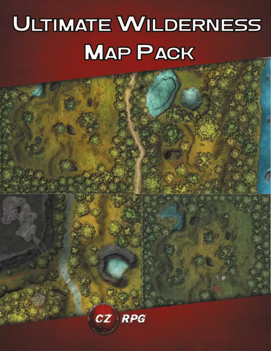 Ultimate Wilderness Map Pack - CZRPG | Battlemaps | DriveThruRPG