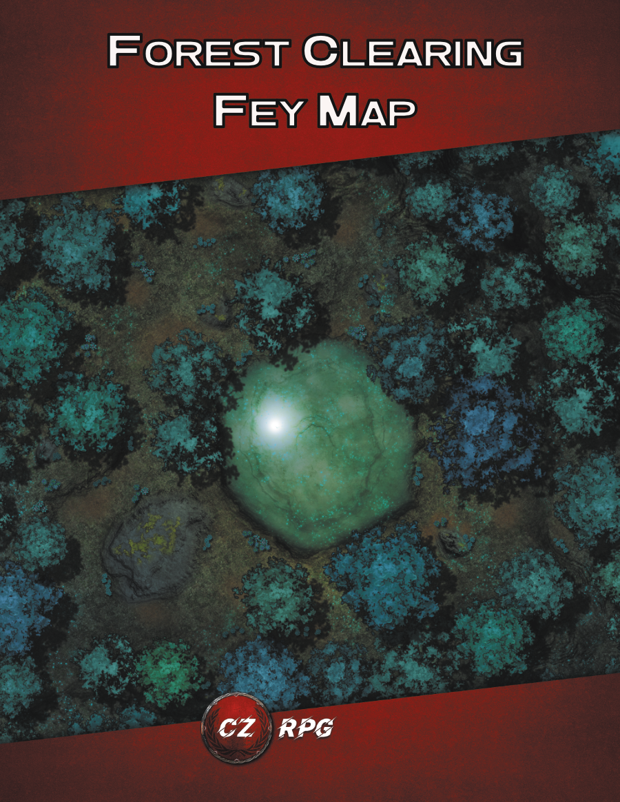 Forest Clearing Fey Map - CZRPG | Battlemaps | DriveThruRPG